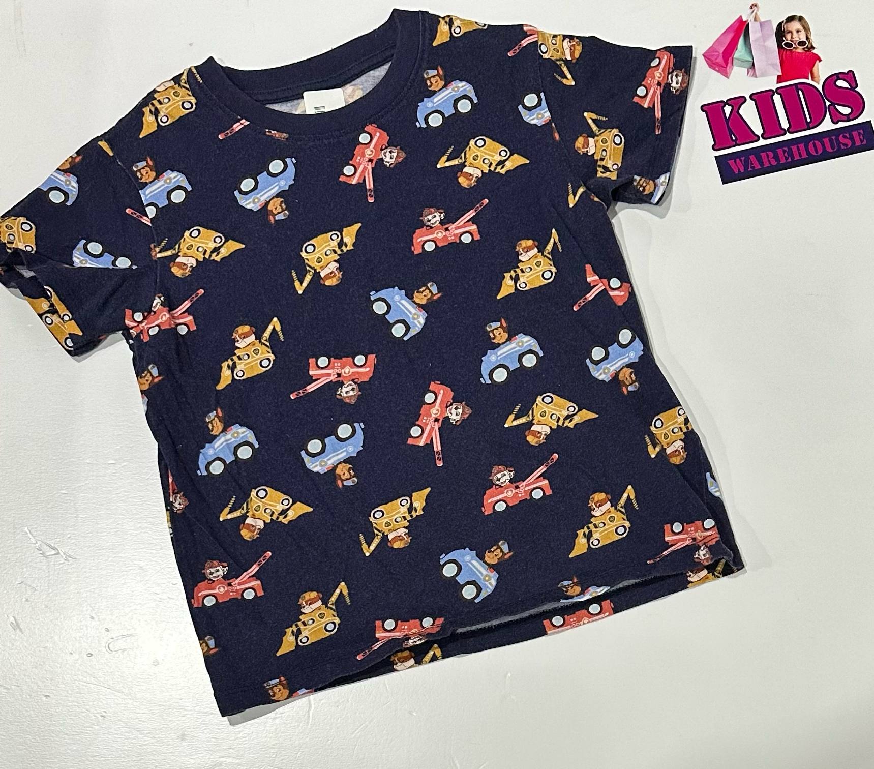 Navy Blue Top With Paw Patrol Pattern Size 4 – Kids Warehouse AU