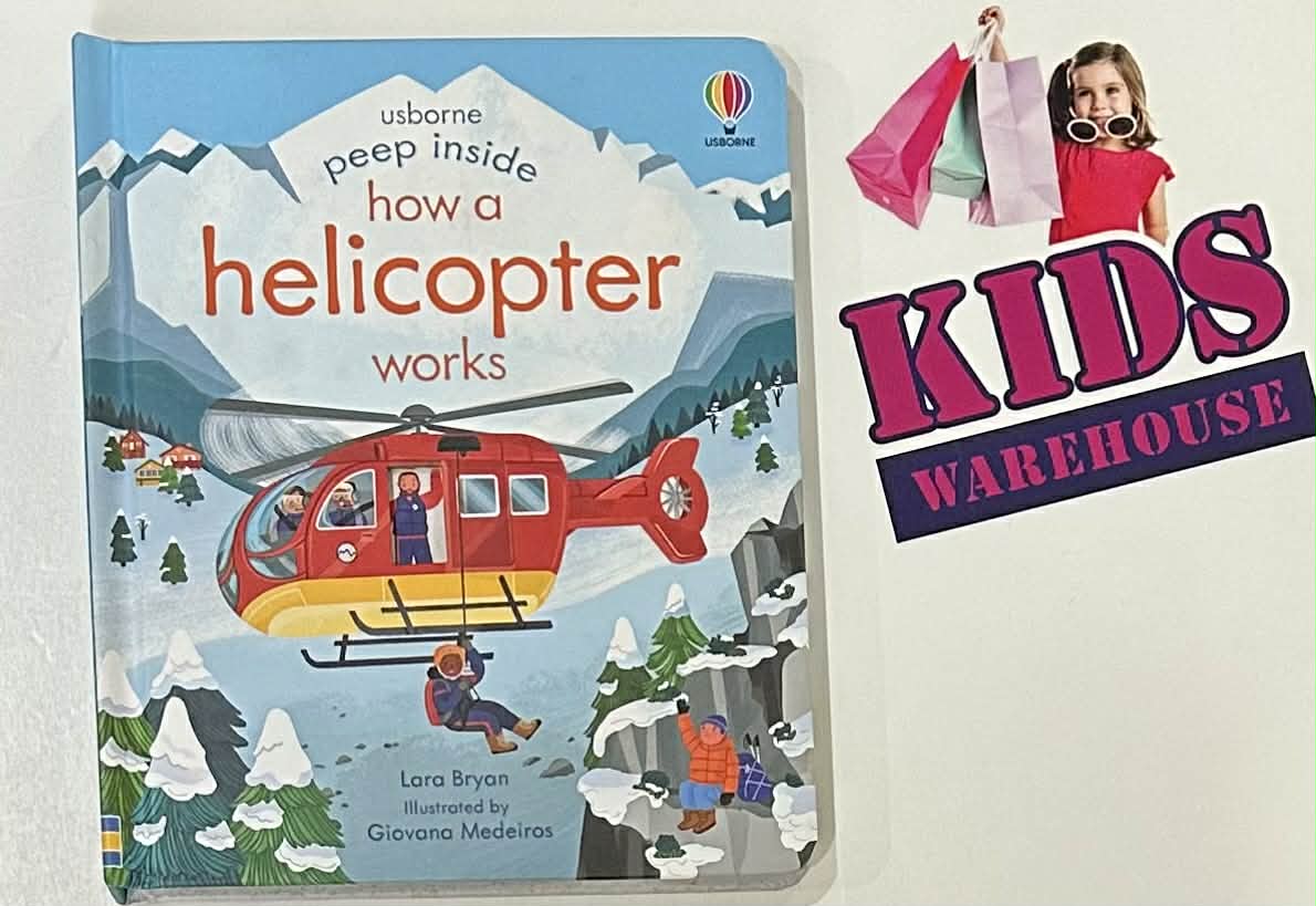 Usborne Peep Inside How A Helicopter Works (Board Book) - Lara Bryan ...