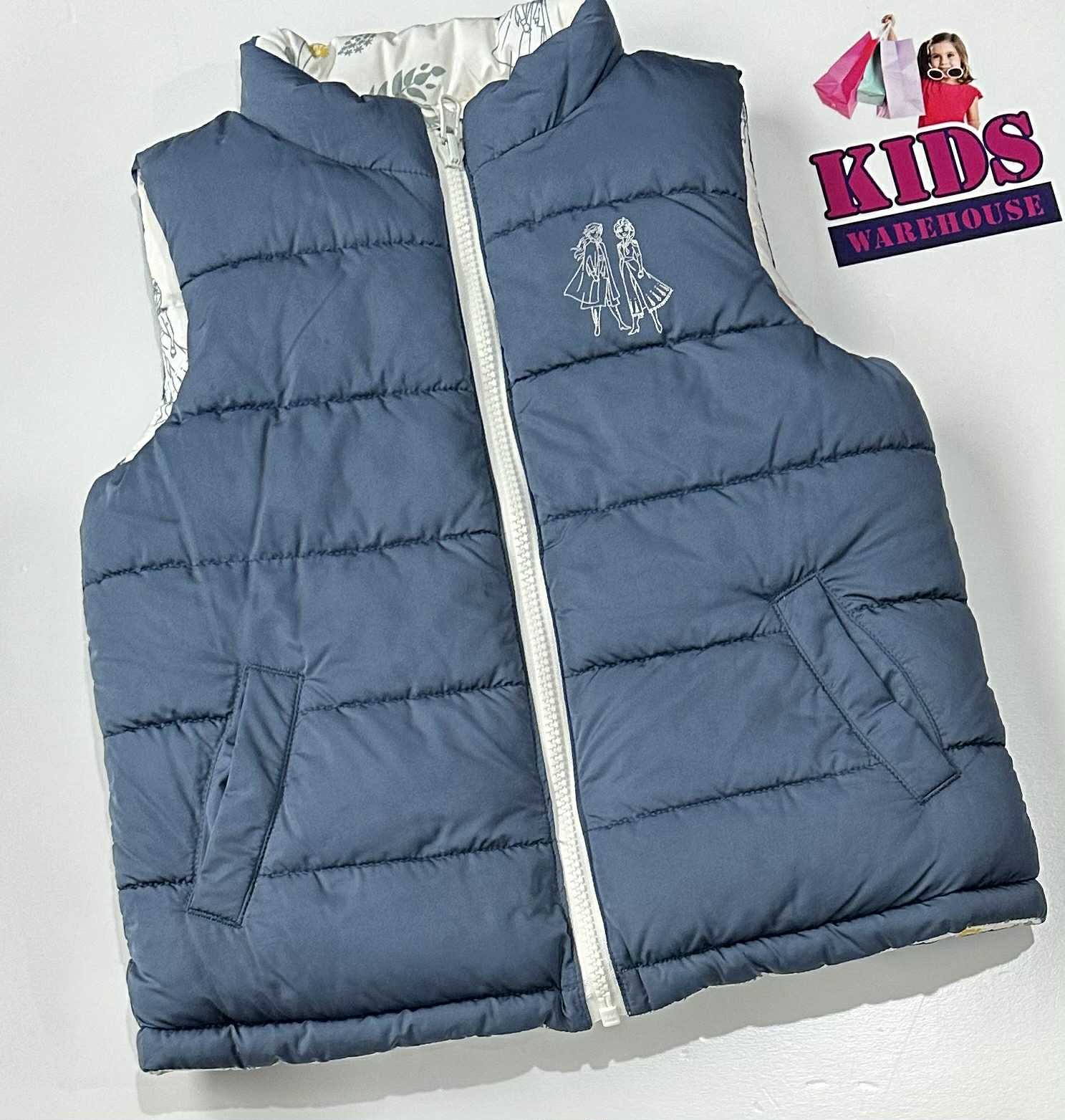 Frozen Puffer Vest With Anna & Elsa Print Size 5 – Kids Warehouse AU