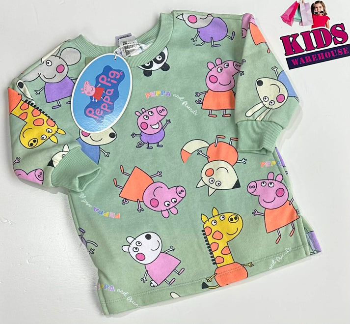New Peppa Pig Green Jumper With Character Pattern Size 1 – Kids ...