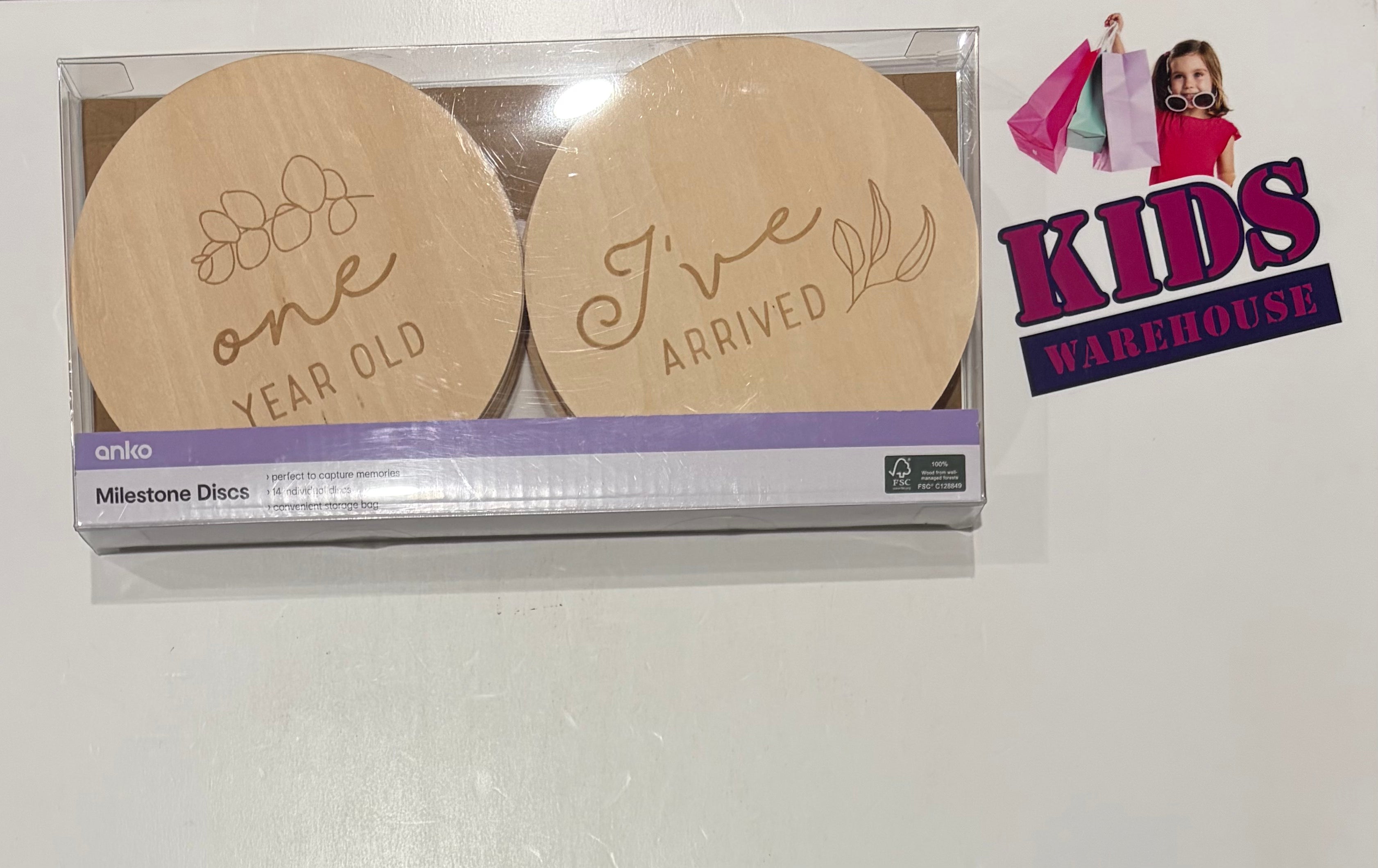 Wooden Milestone Discs 14 Pack – Kids Warehouse AU