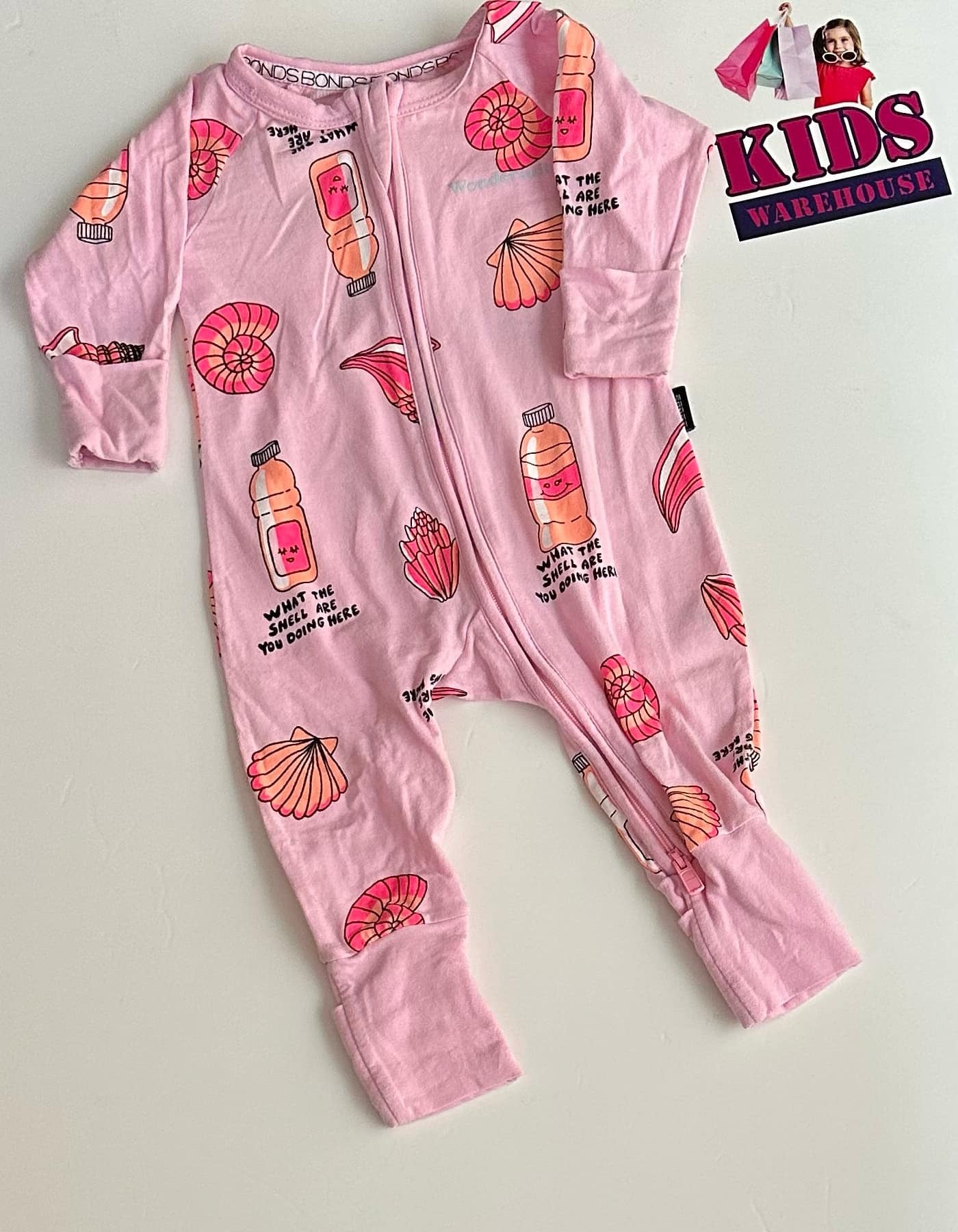 Bonds Pink Wondersuit Size 000 – Kids Warehouse AU