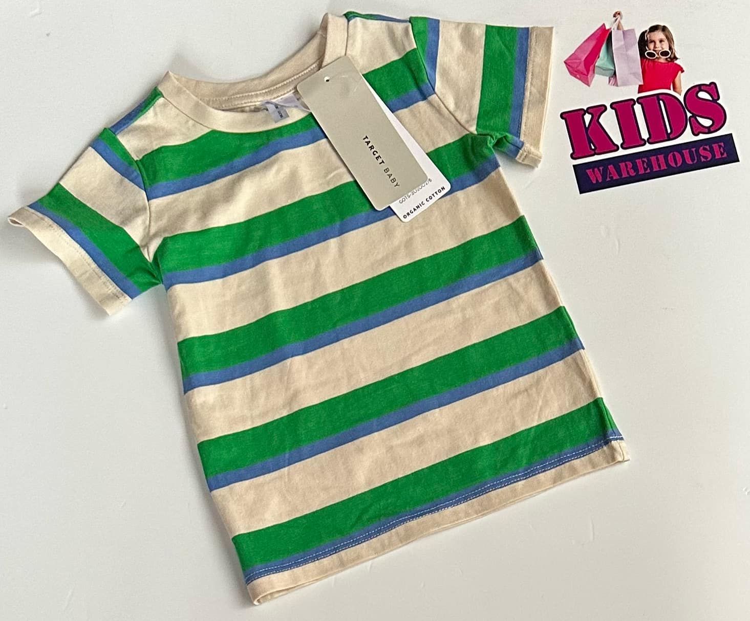 New Target Cream & Green Top Size 0 – Kids Warehouse AU