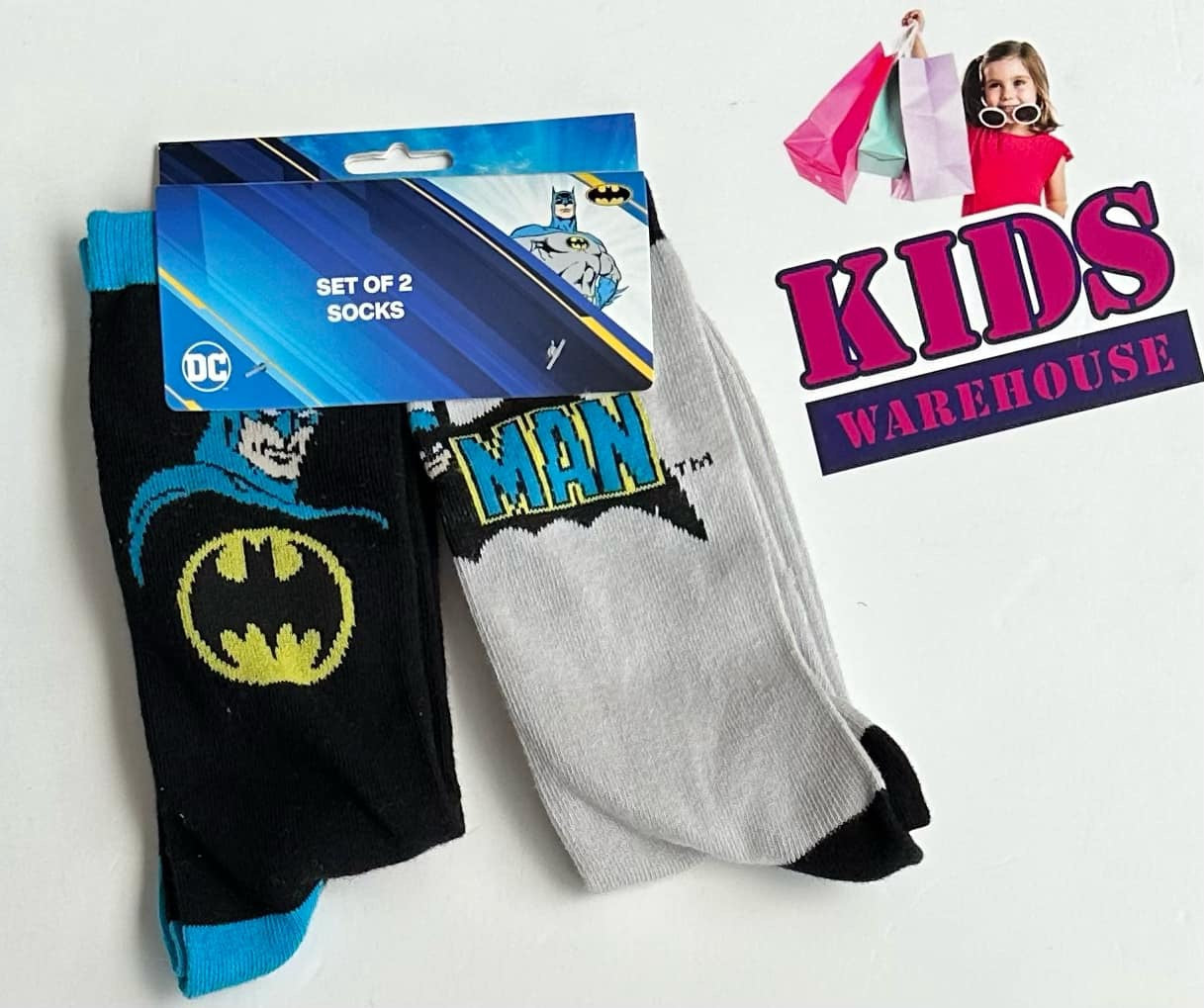 NEW DC Batman Socks Set Of 2 – Kids Warehouse AU