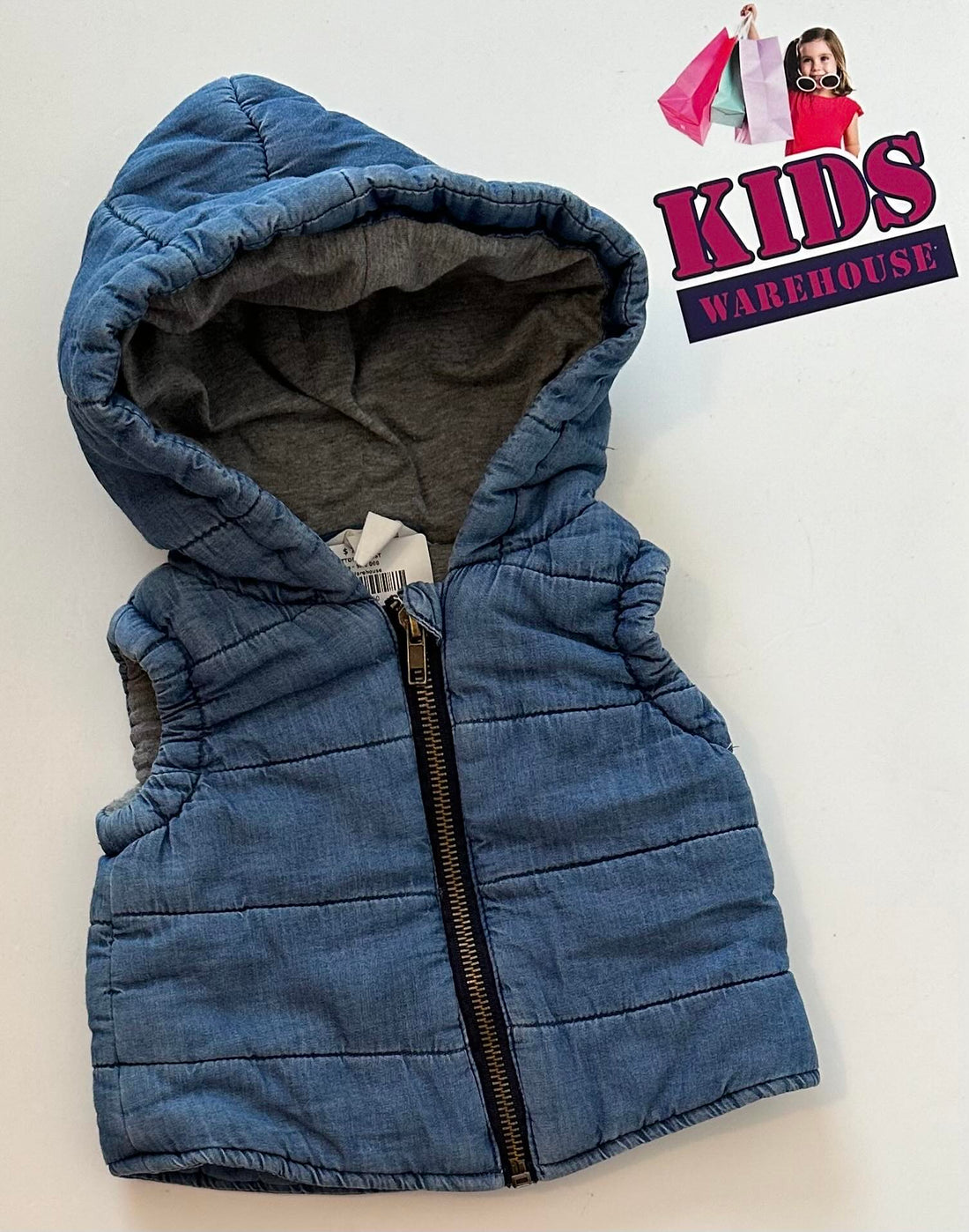 Cotton On Baby Blue Vest Size 000 – Kids Warehouse AU