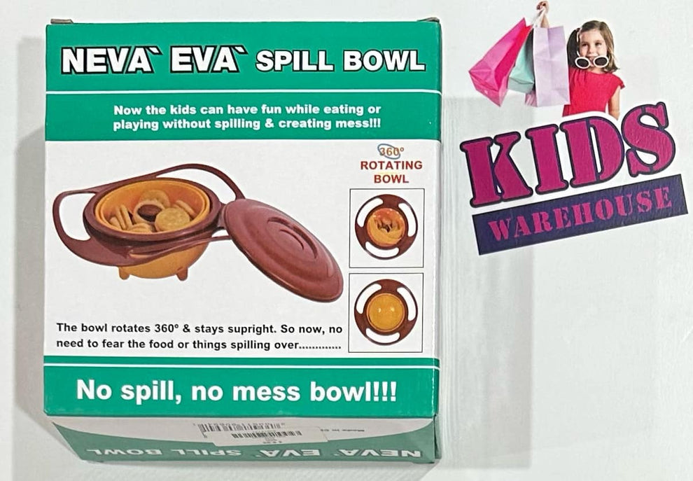 Neva' Eva' Spill Bowl 360° Rotating Bowl – Kids Warehouse AU