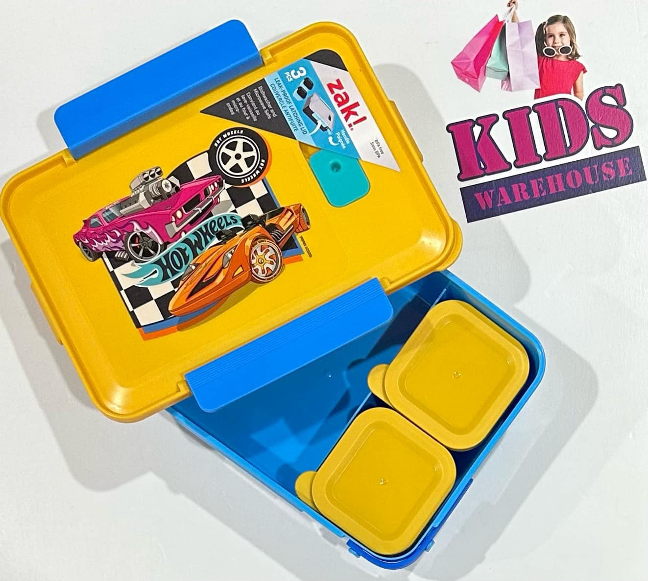 Zak! Hot Wheels Yellow, Blue Lunch Box – Kids Warehouse AU