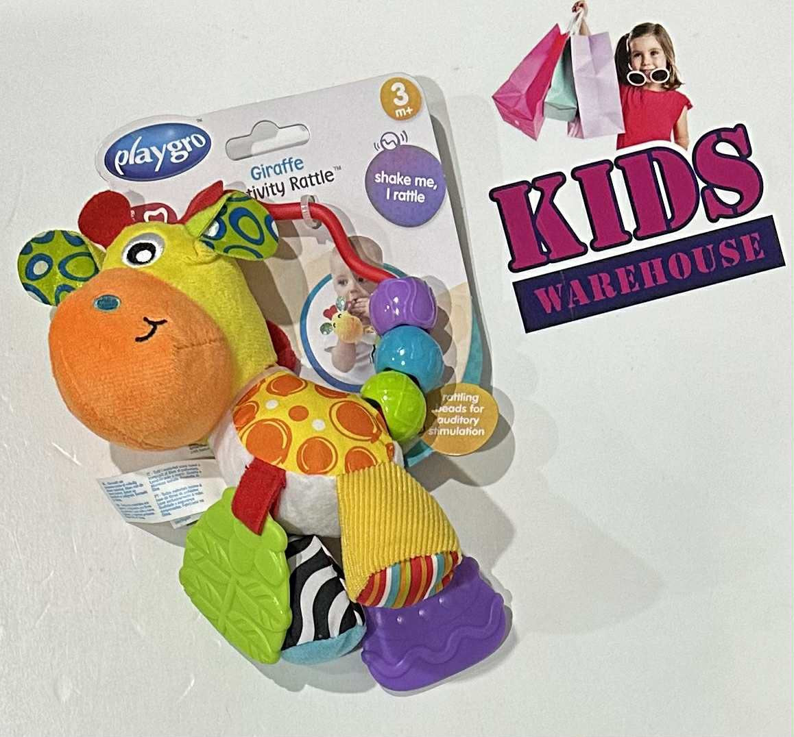 Playgro Giraffe Activity Rattle 3+ Months – Kids Warehouse AU
